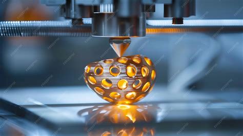 3d Printer In Action The Printer Is Creating A Threedimensional Object