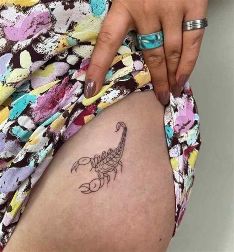 Scorpion Bikini Line Tattoo By Beccatattoo