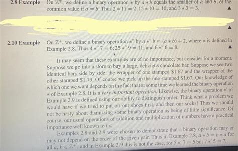 Solved 28 Example On Z We Define A Binary Operation ∗ By