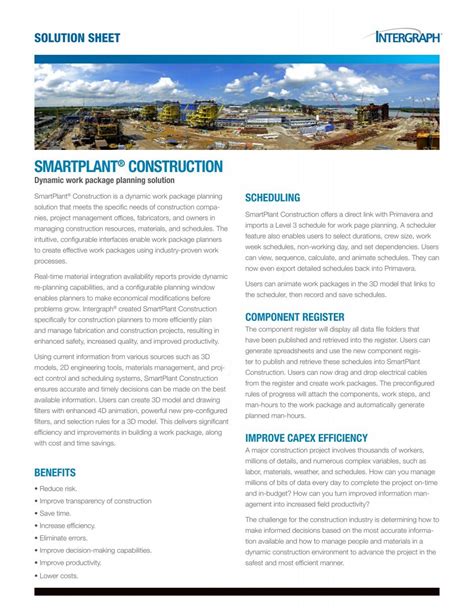 Smartplant® Construction Intergraph
