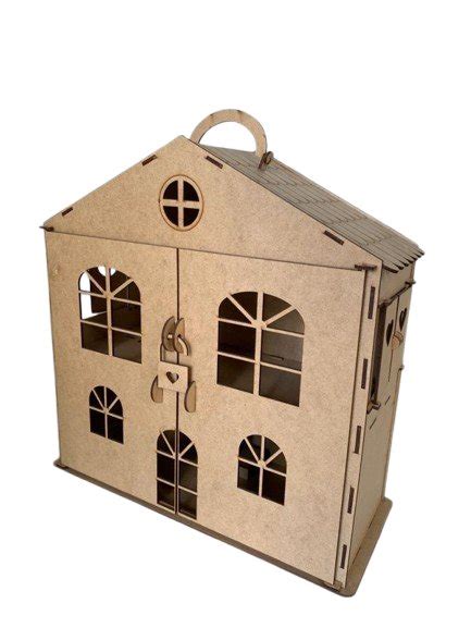 Paraíso Das Caixas Cod Inf 1081 Casa Boneca Poli Com Cadeado