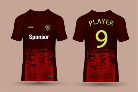 승화를 위한 스포츠 저지 디자인 프리미엄 벡터