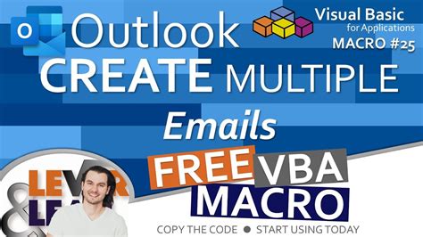 Outlook Create Multiple Emails Vba Macro 25 Youtube