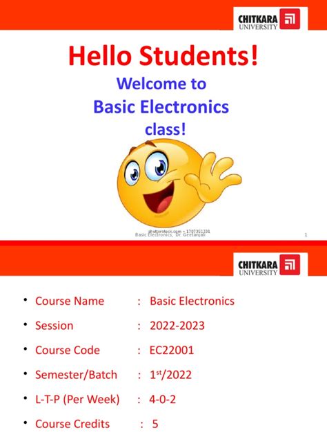 Introduction To Electronics Familiarization With Basic Electronic Components And Measuring
