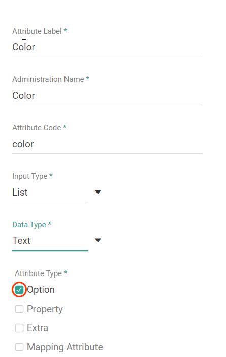 Option Attributes Kibo Help Center