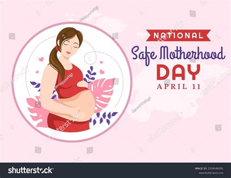 National Safe Motherhood Day On April Stock Vector Royalty Free