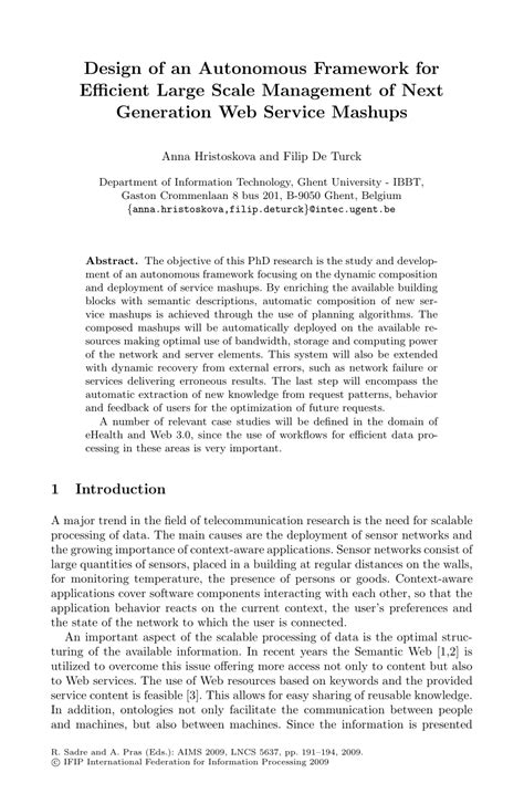 pdf design of an autonomous framework for efficient large scale