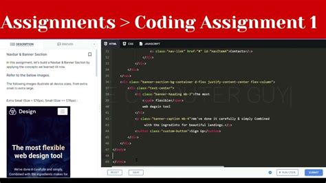 Assignments Coding Assignment 1 Navbar And Banner Section Nxtwave Ccbp Ay Youtube