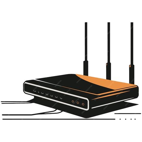 Premium Vector Isometric Wireless Router Illustration