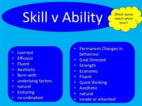 As Pe Skills Abilities And Classification 2013