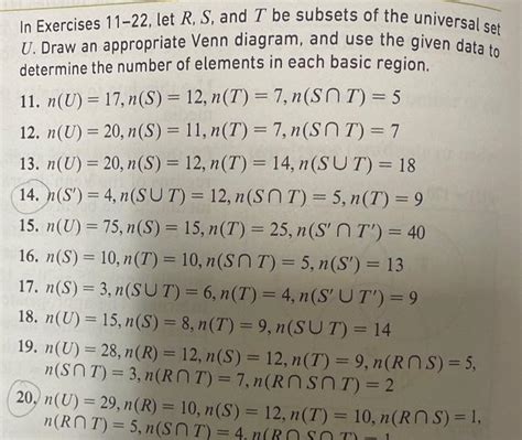 solved in exercises 11 22 let r s and t be subsets of the