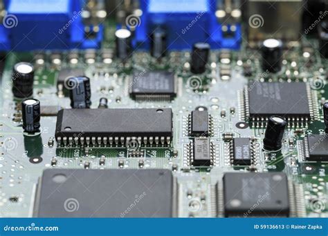 Hardware Stock Image Image Of Blue Processor Science 59136613