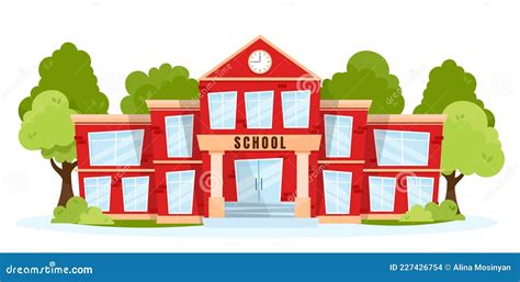 Animated High School Building