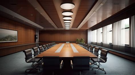 의자와 조명이 있는 대형 검은색 회의 테이블 회의실의 3d 일러스트 고화질 사진 사진 회의 배경 일러스트 및 사진 무료 다운로드 Pngtree