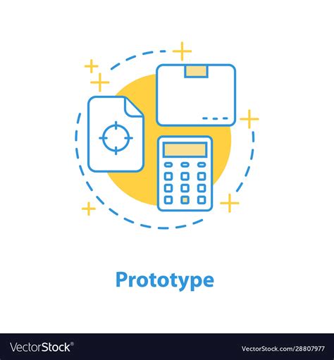 Prototype Design Concept Icon Royalty Free Vector Image