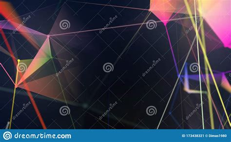 Colorful Abstract Background With Plexus Elements Stock Illustration Illustration Of Beautiful