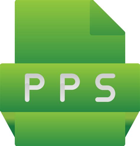 Pps File Format Icon 15831123 Vector Art At Vecteezy