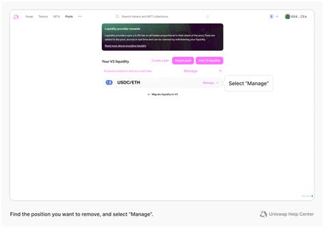 How To Remove Liquidity From Uniswap V2 Uniswap Labs