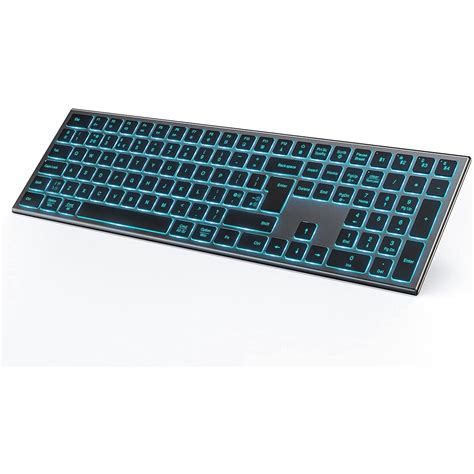 7 Color Backlit Bluetooth Keyboard Seenda Multi Device Wireless Keyboard Rechargeable