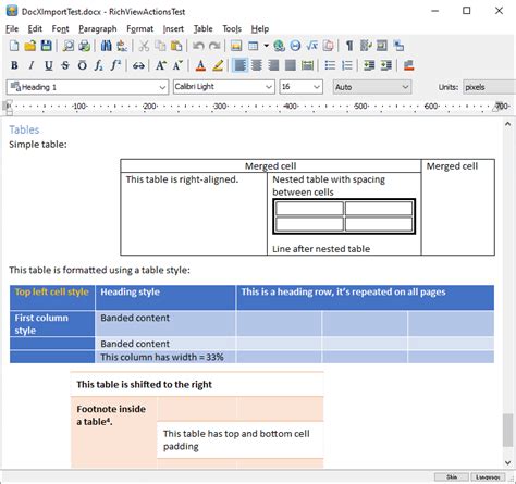 Import And Export In Trichview Components Docx Rtf Html Xml