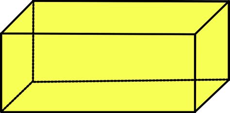 Yellow Rectangular Cuboid Free Vector Clipart Images On