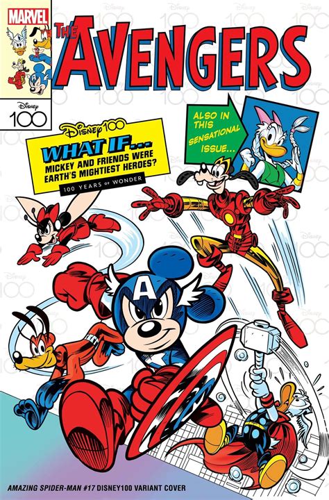 Marvel To Publish Disney Crossover Covers For Disney100 Anniversary