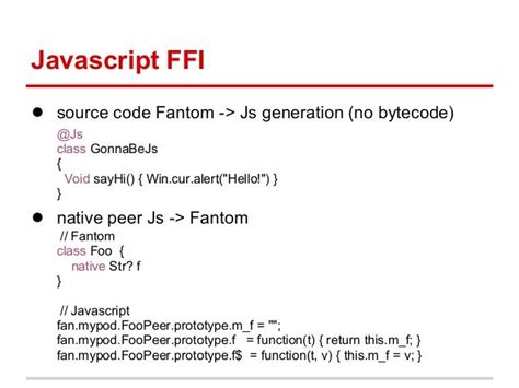 Fantom Programming Language For Jvm Clr And Javascript