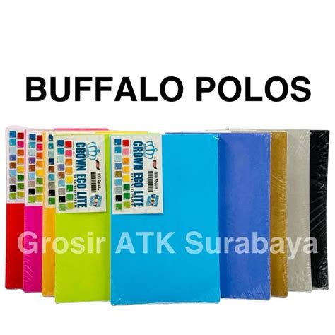 Jual Staland Dapat 1 Pak 100 Lembar Kertas Bc Bufalo Warna Cover Sampul Jilid Bufalo