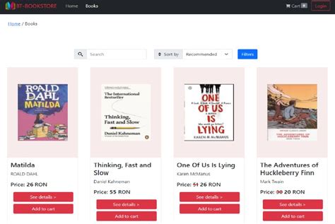 Bookshop Application Developed Using ReactJS