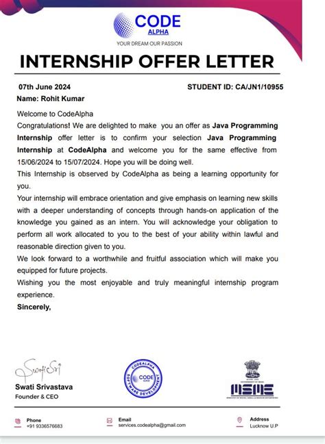 rohit kumar on linkedin codealpha