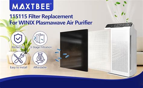 115115 Replacement Filters Compatible For Winix Plasmawave
