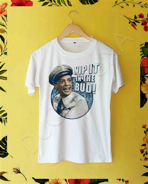 The Andy Griffith Show Nip It In The Bud Carolina New Vintage Rap Hip Hop T Shirt S 2XL Black