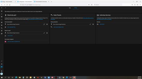 Energy Configuration In 2021 8 3 Configuration Home Assistant Community