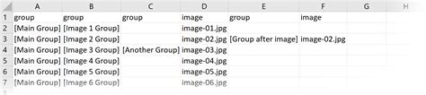 Mars Premedia Groups And Images From Csv