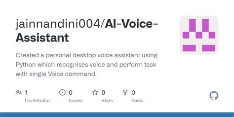 Github Jainnandini004ai Voice Assistant Created A Personal Desktop