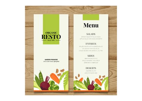 Flat Menu DL Boombam Printing