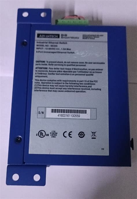 Advantech Eworx Se205 Unmanaged Ethernet Switches Electro Extreme