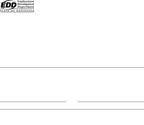 Edd Form De Fill Out Printable PDF Forms Online
