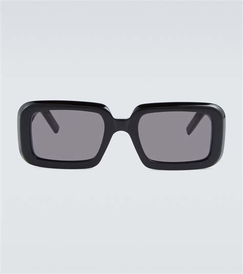 Sl 534 Sunrise Rectangle Sunglasses In Black Saint Laurent Mytheresa