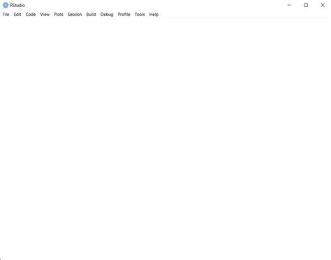 Blank Window Of RStudio In Windows RStudio IDE Posit Community