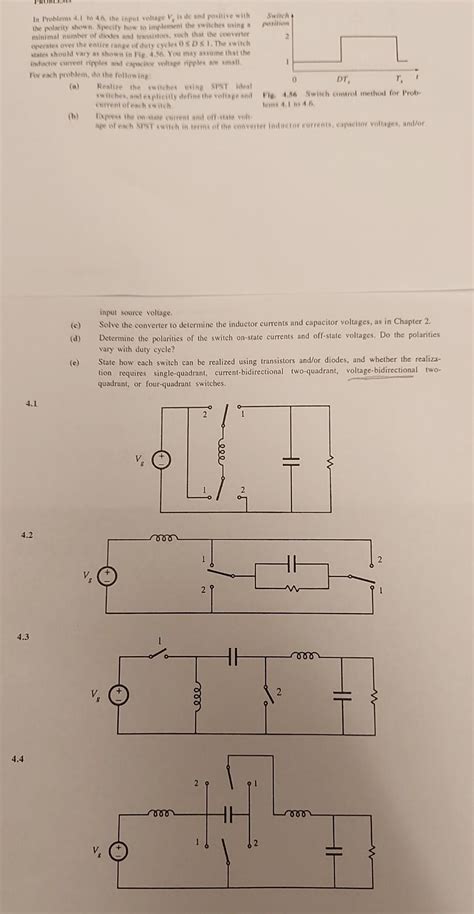 In Problems 4 1 To 46 The Input Voltage V Is De And Chegg Com