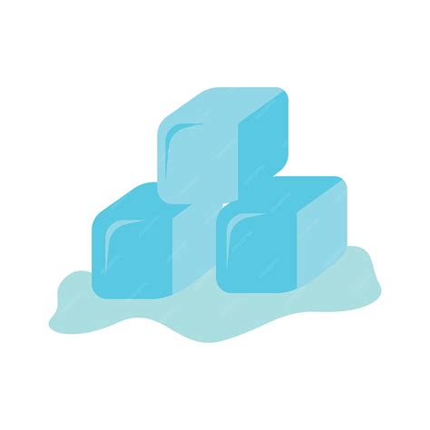 Premium Vector Crystal Ice Cube Icon