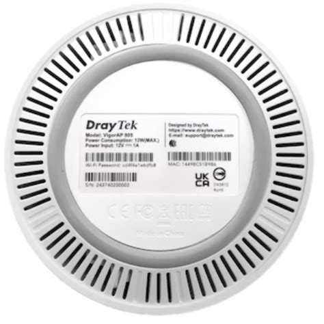 DrayTek VigorAP WiFi Access Point W Year VigorCare Enhanced Warranty Service Gbps AX