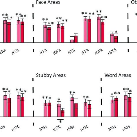 Animate Versus Inanimate Classification In Category Selective ROIs Bar