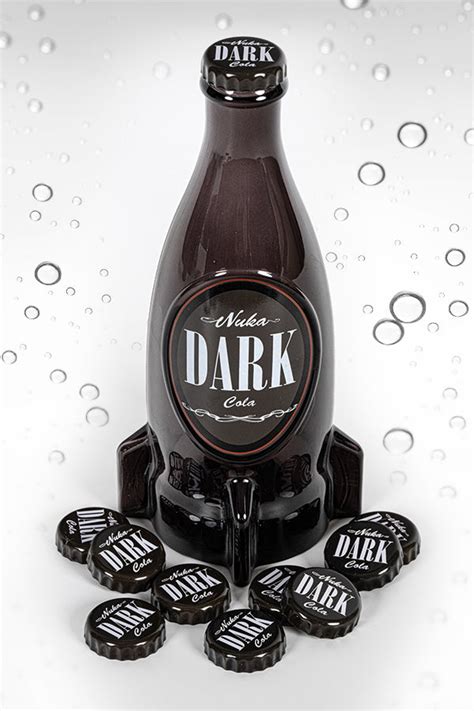 Fallout Nuka Cola Dark Glass Bottle And Caps Official Bethesda Gear Store