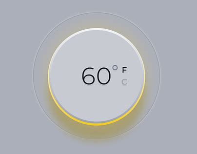 Modern Thermostat Interactive UI
