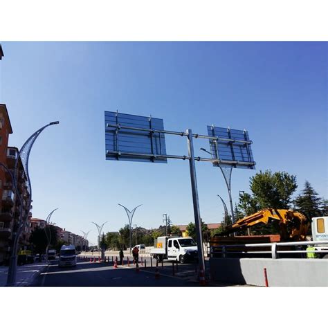 T Type Information Sign Pole Overhead Highways Direction Sign Carrier