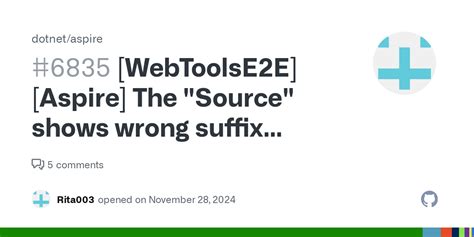 Webtoolse2e Aspire The Source Shows Wrong Suffix Dotnet Run No Build Project Xxx Debug