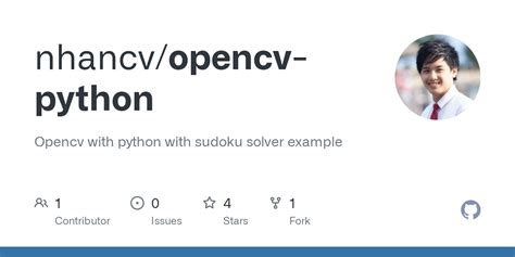 Github Nhancvopencv Python Opencv With Python With Sudoku Solver