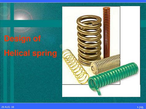 Ppt Design Of Helical Spring Powerpoint Presentation Free Download